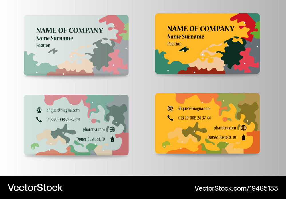 Business and visit card Royalty Free Vector Image