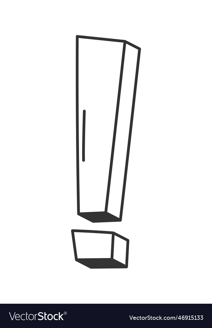 Comic exclamation mark Royalty Free Vector Image