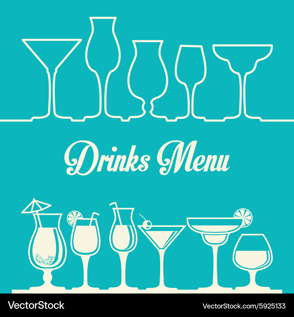Drink design Royalty Free Vector Image - VectorStock