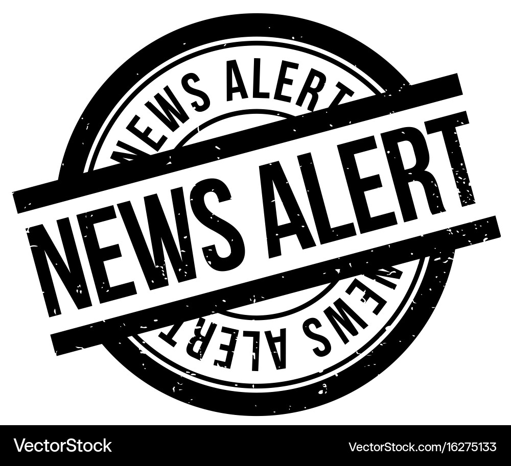 News alert rubber stamp Royalty Free Vector Image