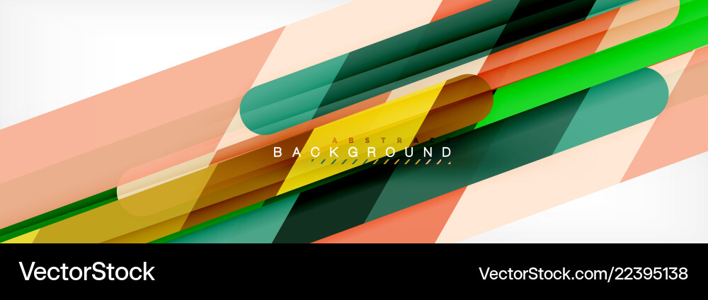 Abstract colorful lines modern geometric Vector Image