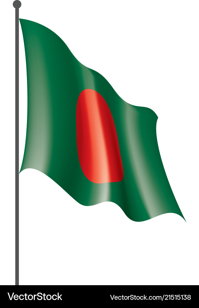Bangladesh flag Royalty Free Vector Image - VectorStock