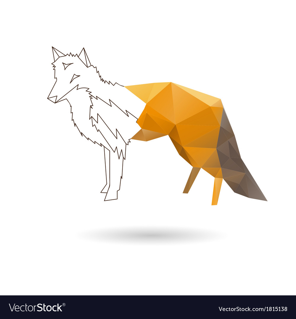 Fox abstract Royalty Free Vector Image - VectorStock