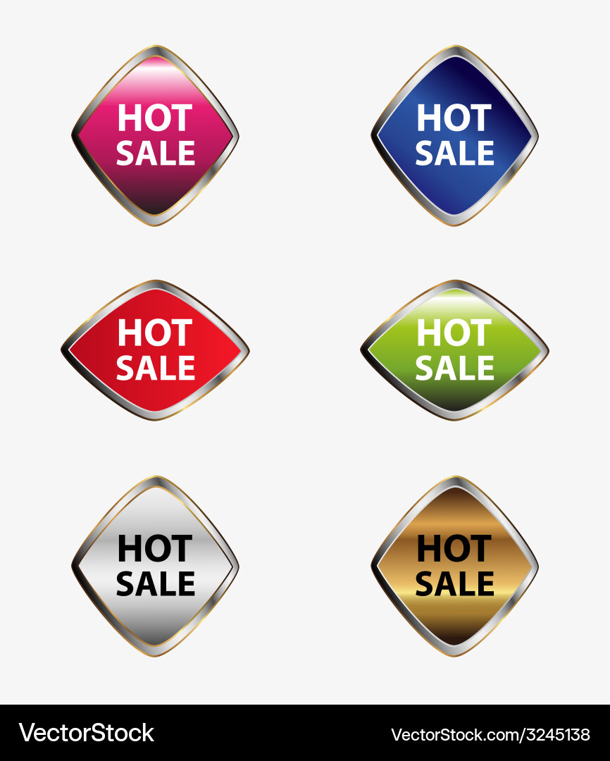 Hot sale signs Royalty Free Vector Image - VectorStock