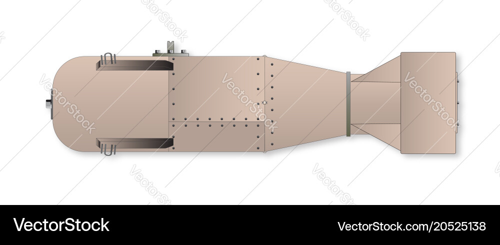 Little boy atomic bomb Royalty Free Vector Image