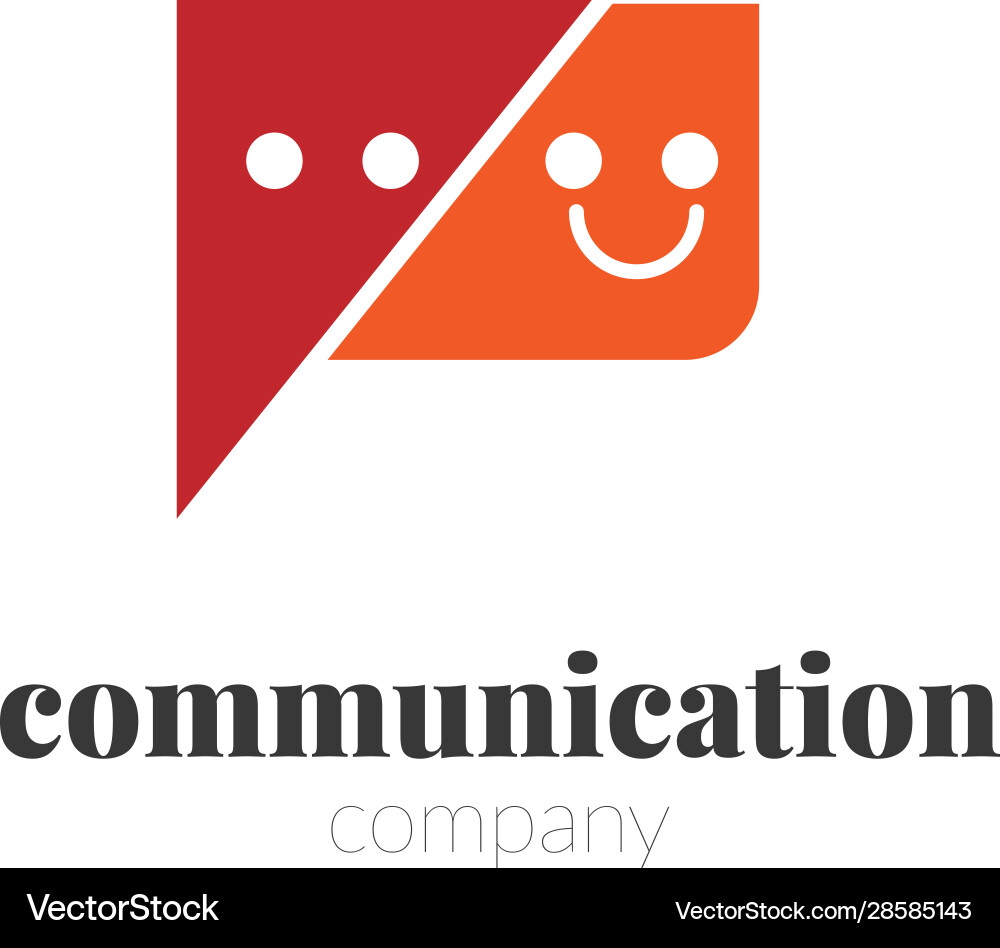 Creative communication design logo communication Vector Image