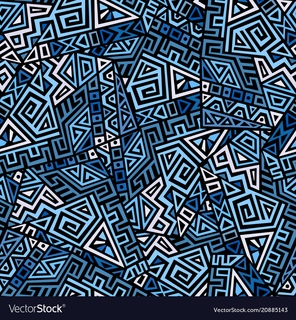 Creative seamless pattern Royalty Free Vector Image