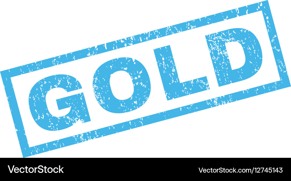 Gold rubber stamp Royalty Free Vector Image - VectorStock