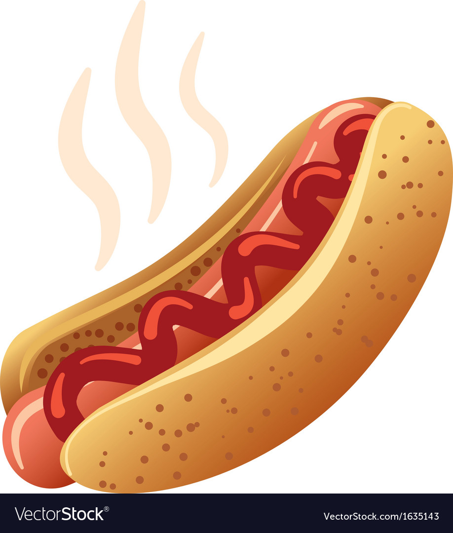Hotdog Royalty Free Vector Image - VectorStock Hotdog Royalty Free Vector Image - VectorStock