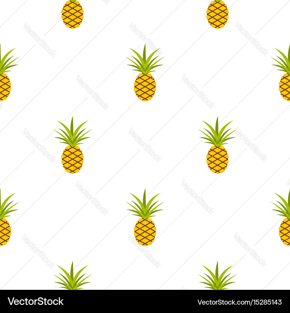 Pineapple pattern seamless Royalty Free Vector Image