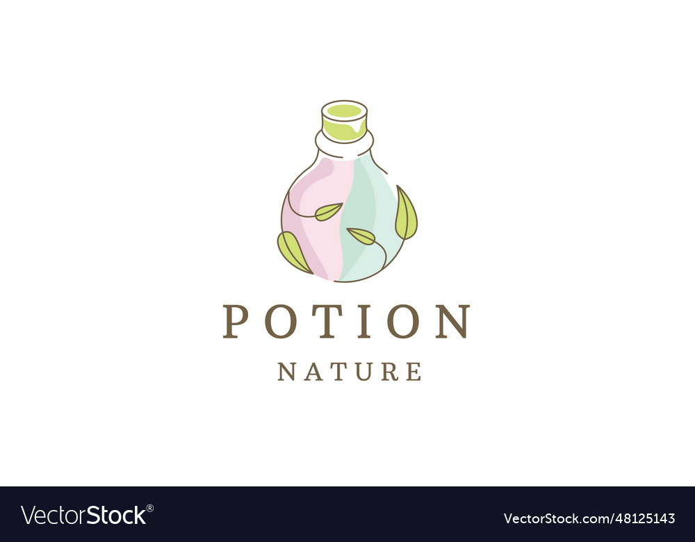 Potion leaf Royalty Free Vector Image - VectorStock
