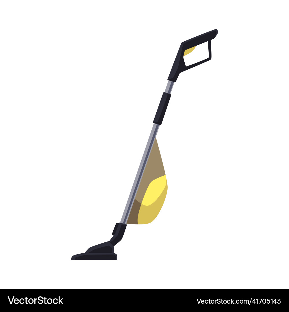 Vacuum cleaner modern wireless hoover icon flat Vector Image