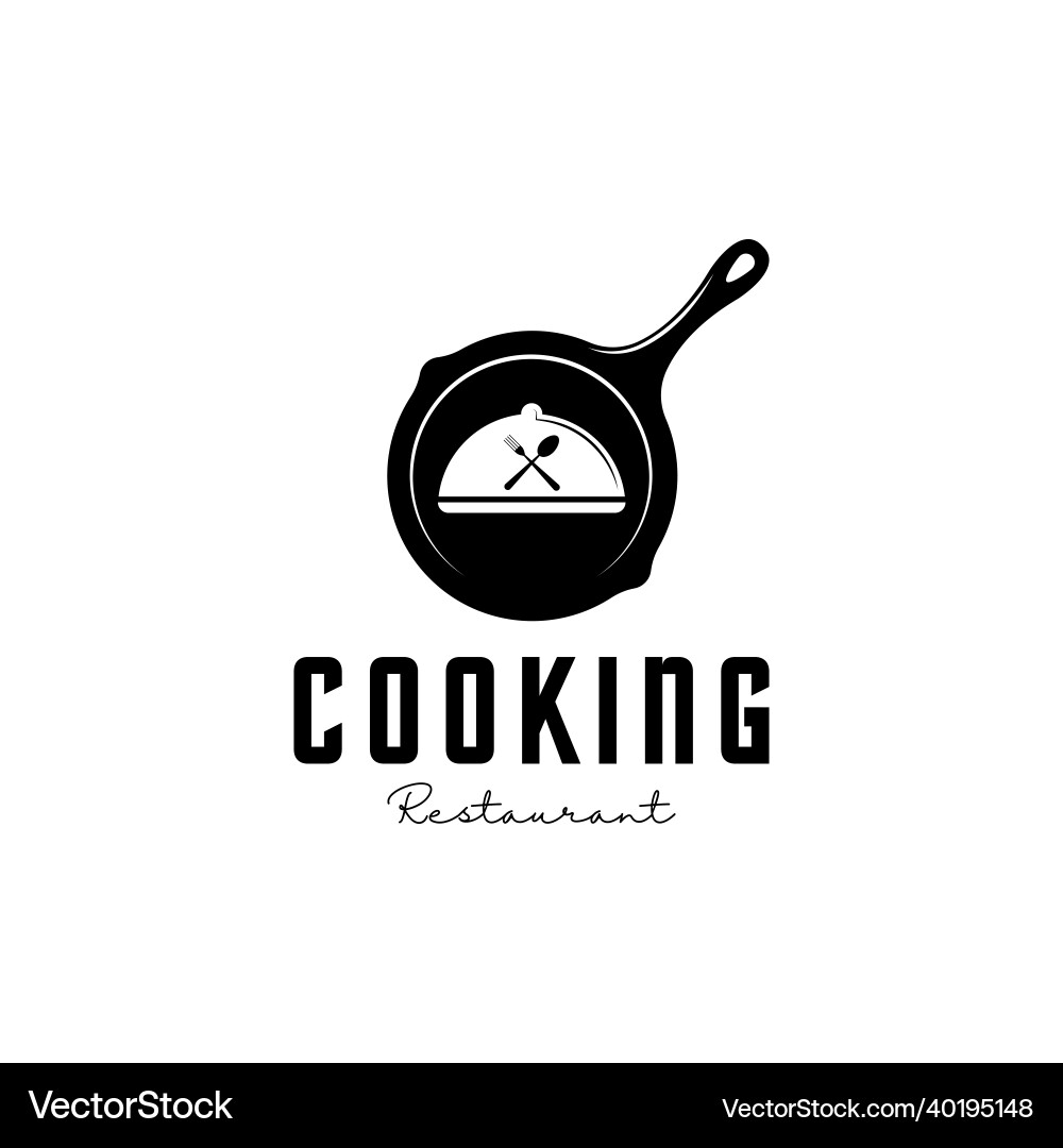 Cooking logo icon or symbol for restaurant menu Vector Image