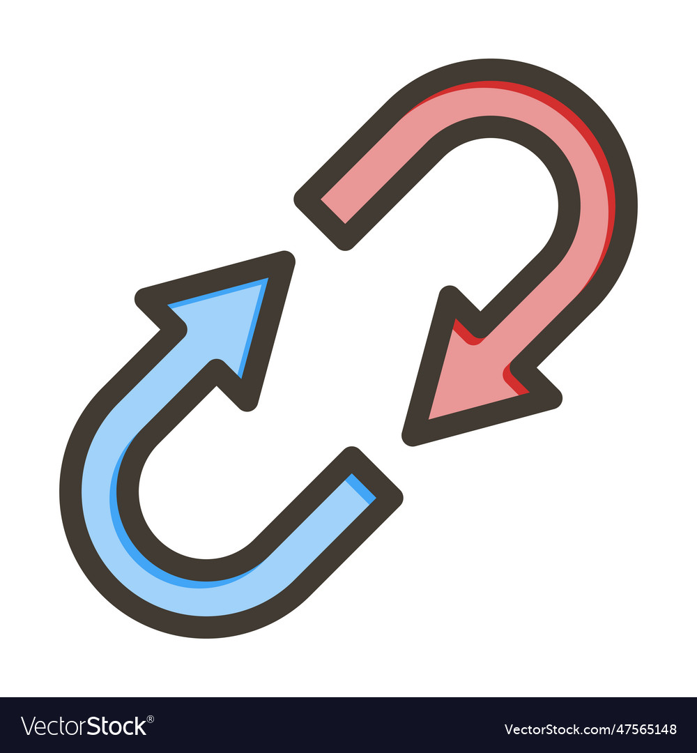 Cost thick line filled colors for personal Vector Image