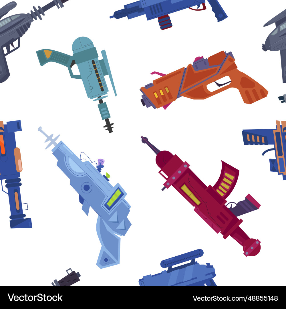 Gun riffles pattern fight military army solider Vector Image