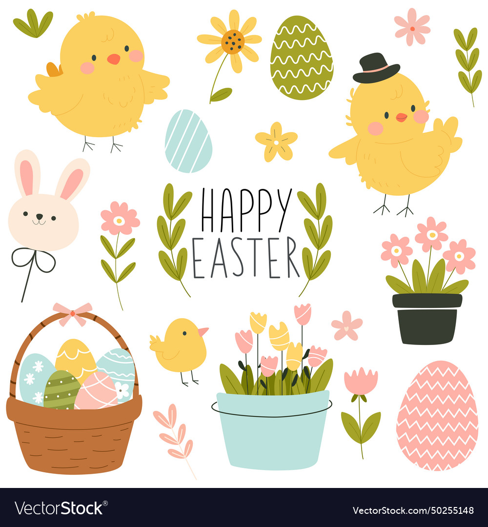 Happy easter8 Royalty Free Vector Image - VectorStock