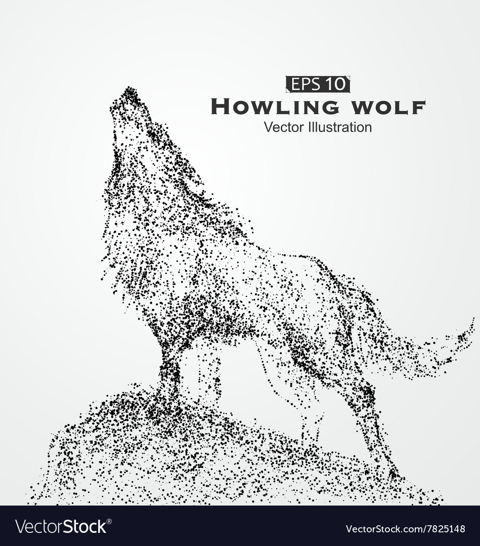 Howling wolf Royalty Free Vector Image - VectorStock