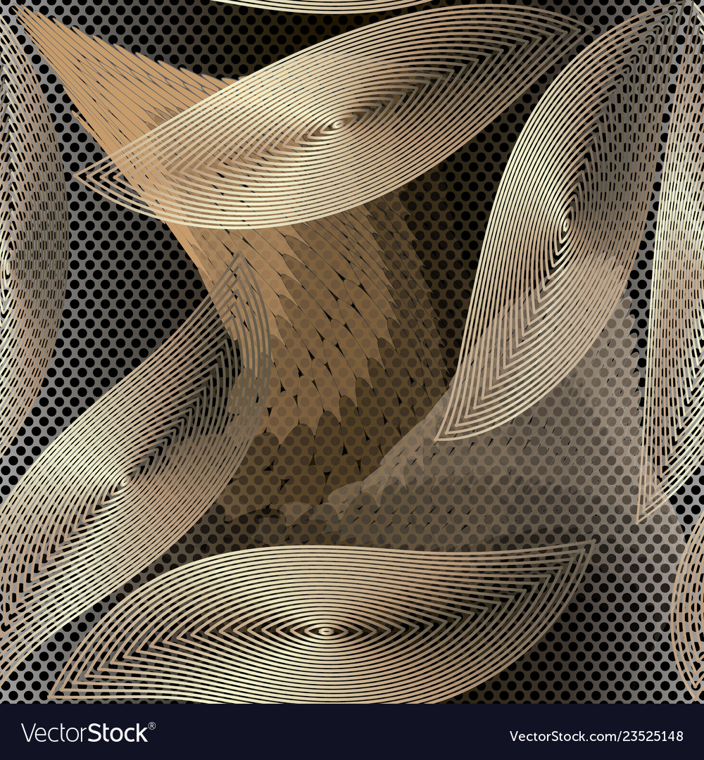 Modern ornamental abstract 3d seamless pattern Vector Image