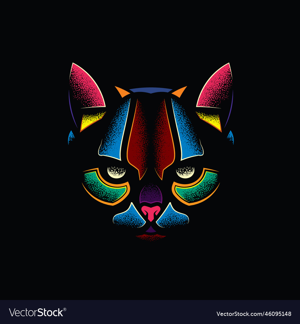 Predatory cat Royalty Free Vector Image - VectorStock