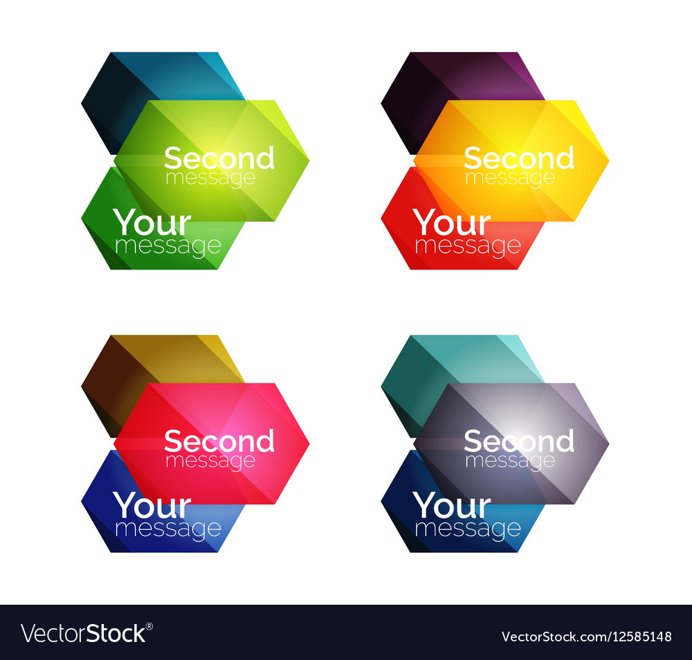 Shiny blank web option boxes Royalty Free Vector Image Shiny blank web option boxes Royalty Free Vector Image