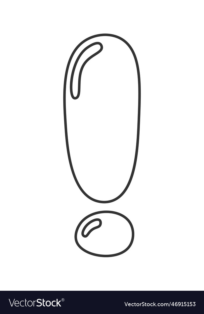 Comic exclamation mark Royalty Free Vector Image