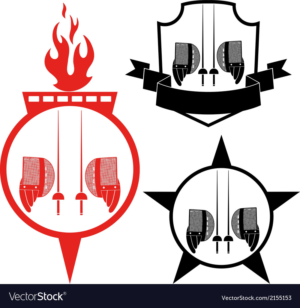 Fencing Royalty Free Vector Image - VectorStock
