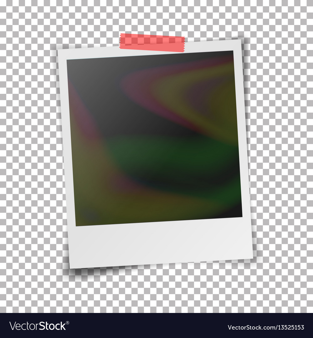 Instant photo frame photorealistic Royalty Free Vector Image Instant photo frame photorealistic Royalty Free Vector Image