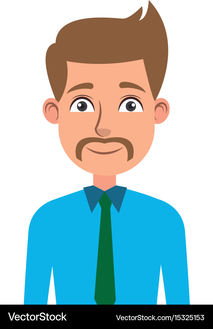 Professional Male Portrait Royalty Free Vector Image
