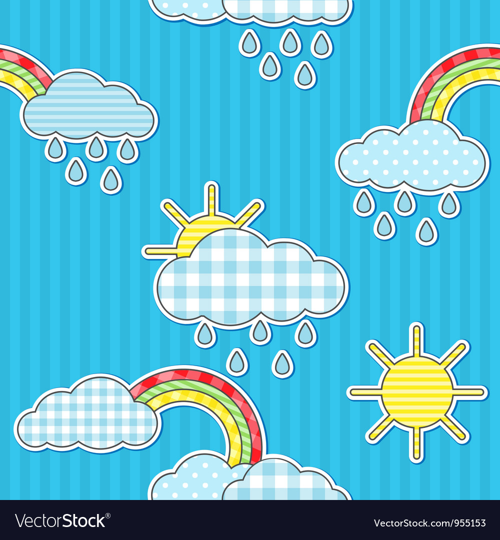 Rain pattern Royalty Free Vector Image - VectorStock
