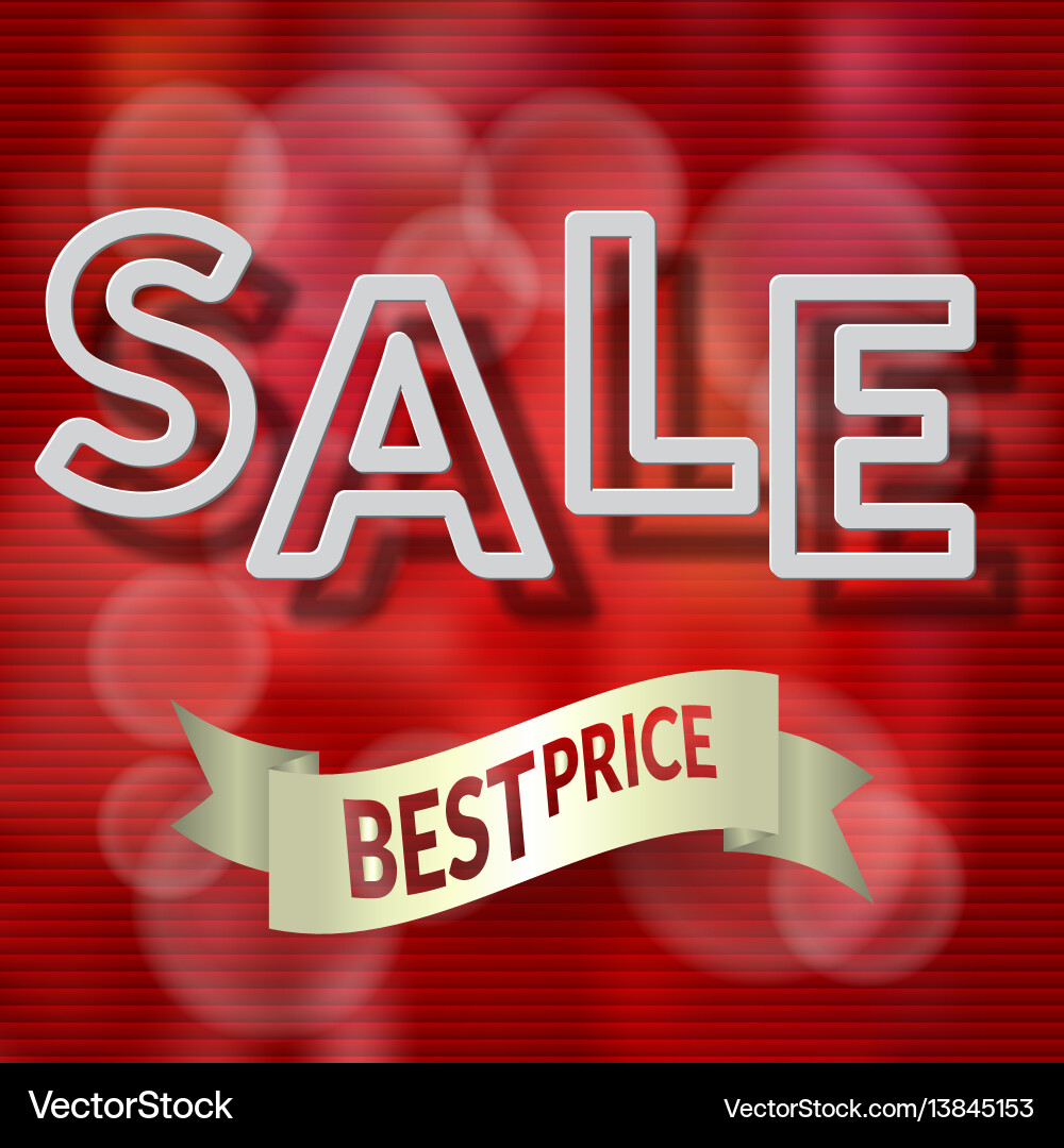 Sale paper design template with shadow Royalty Free Vector