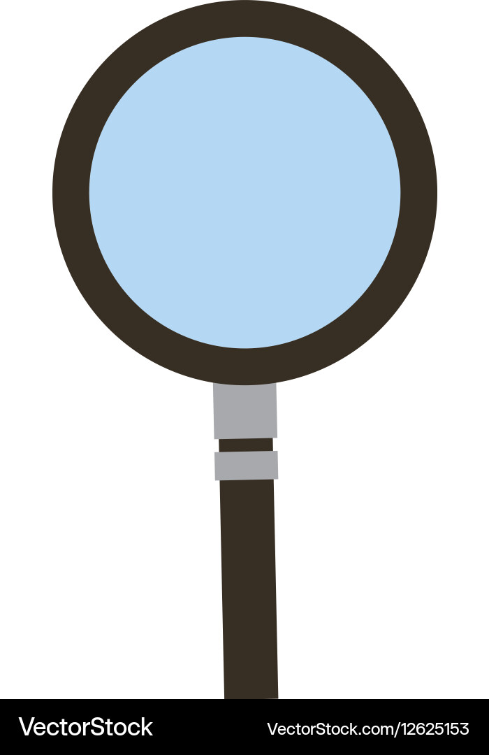 Search magnifying glass isolated icon Royalty Free Vector
