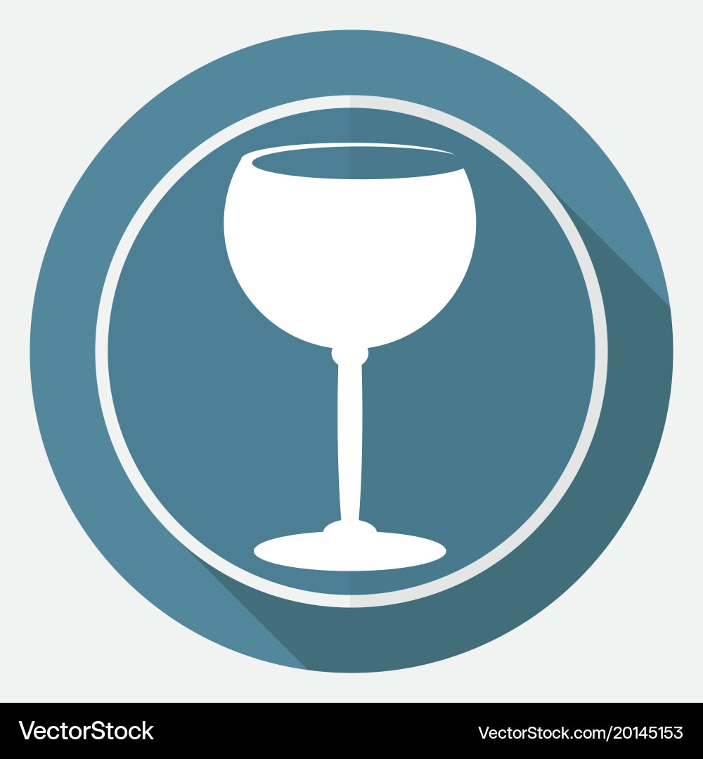 Wineglass icon goblet symbol Royalty Free Vector Image