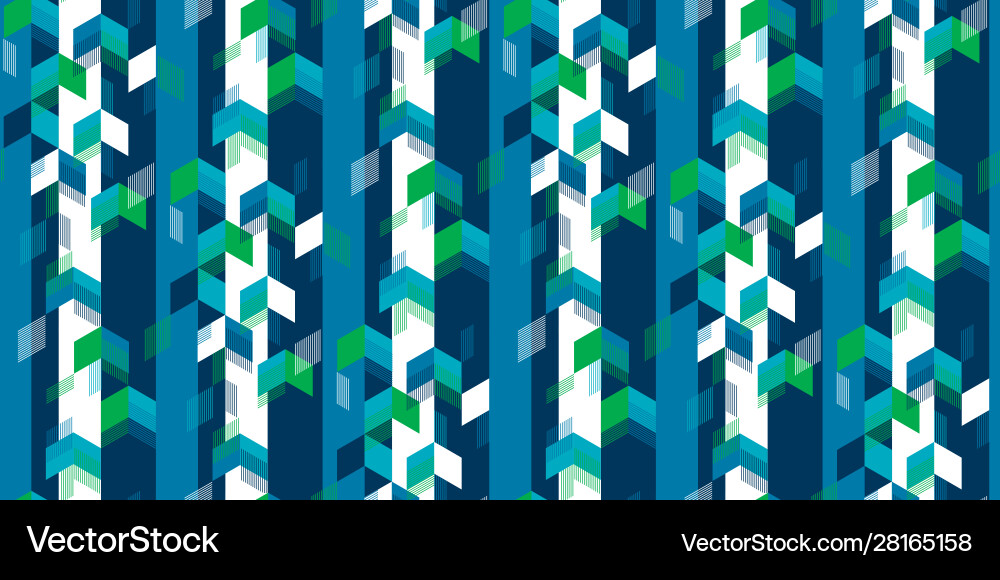 Blue and green sport style seamless pattern Vector Image