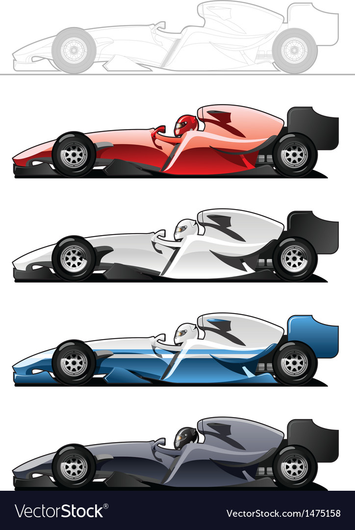 Racecars Royalty Free Vector Image - VectorStock