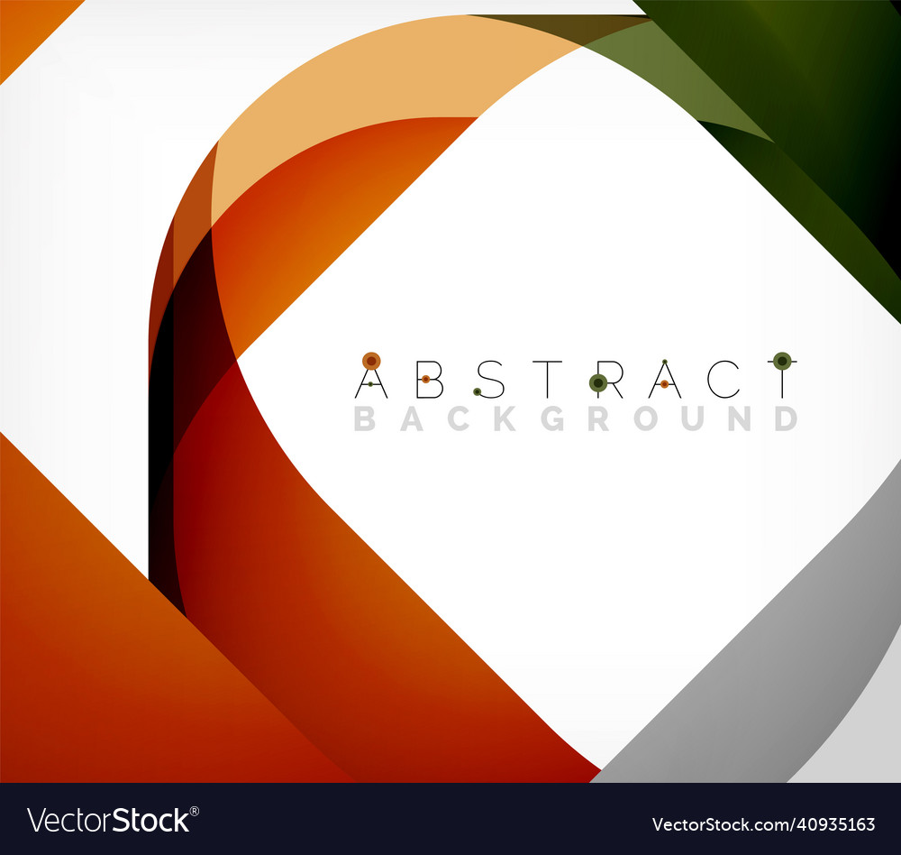 Abstract square shape with overlapping waves Vector Image