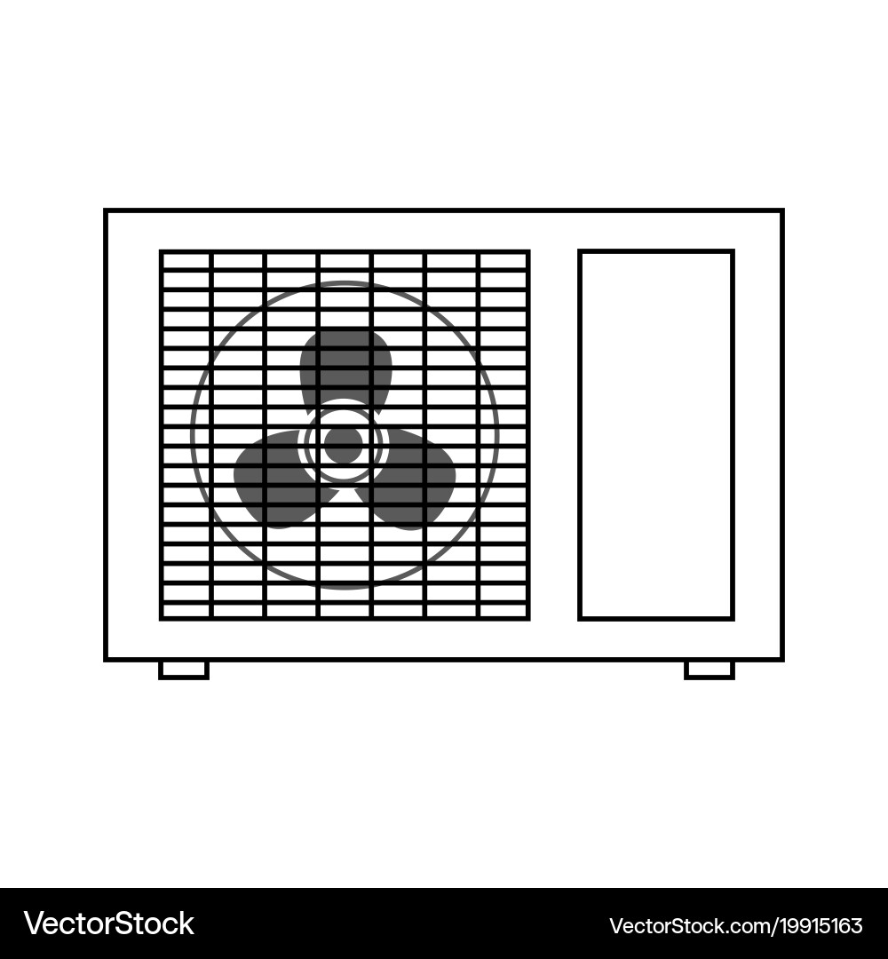 Outdoor air conditioner Royalty Free Vector Image