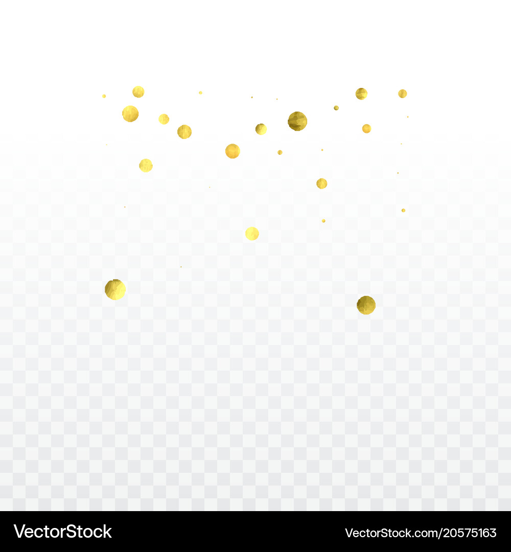 Round gold confetti Royalty Free Vector Image - VectorStock