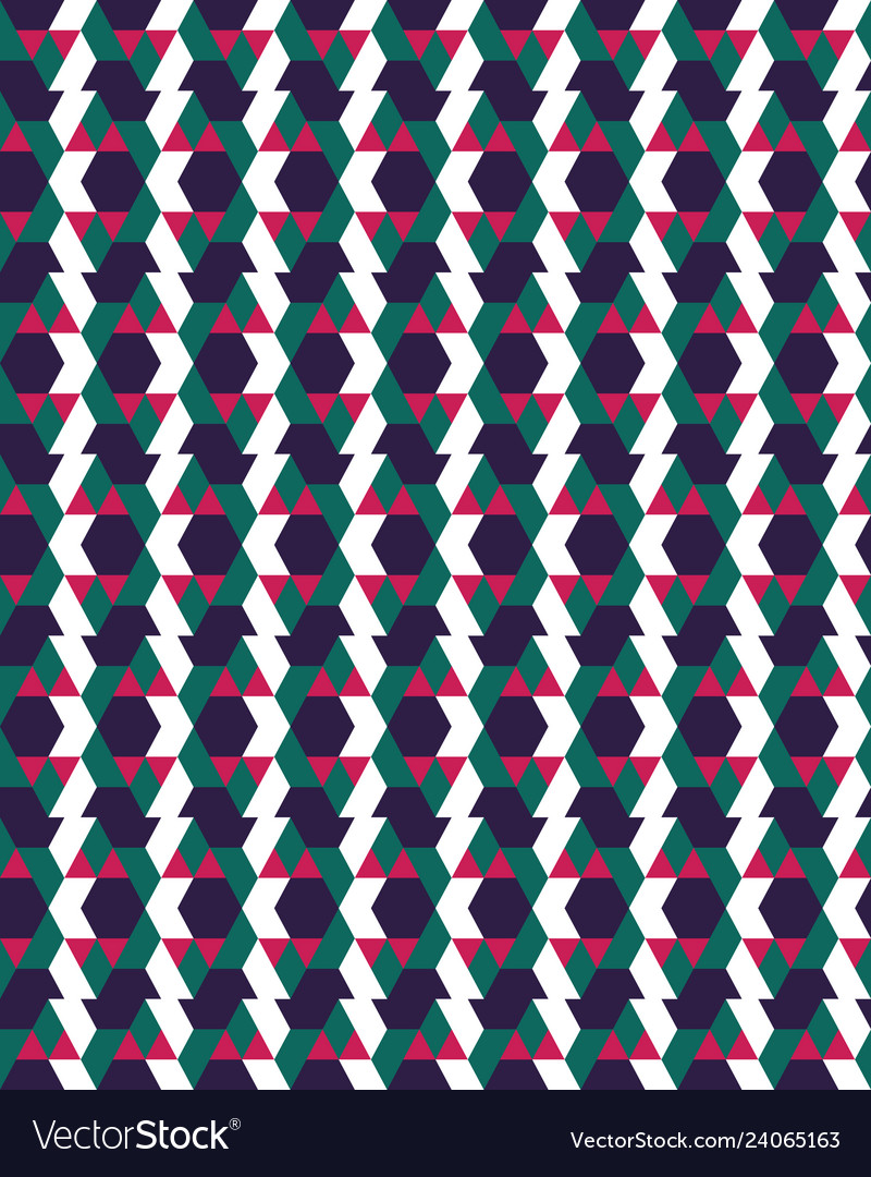 Seamless geometric polygons patterns Royalty Free Vector