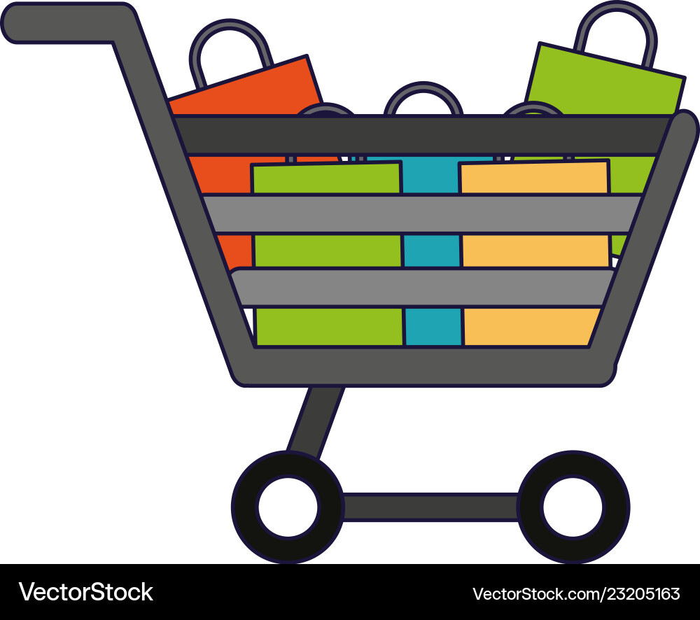 Shopping cart symbol Royalty Free Vector Image