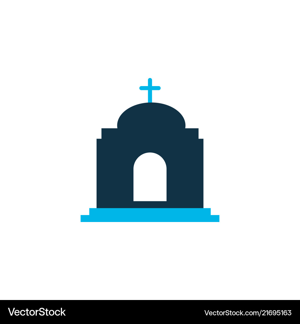 Temple icon colored symbol premium quality Vector Image