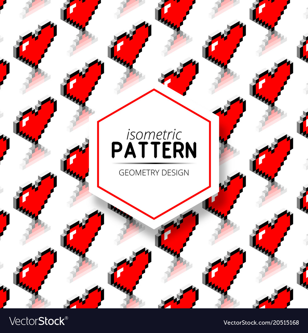 8 - bits isometric pattern design Royalty Free Vector Image 8 - bits isometric pattern design Royalty Free Vector Image