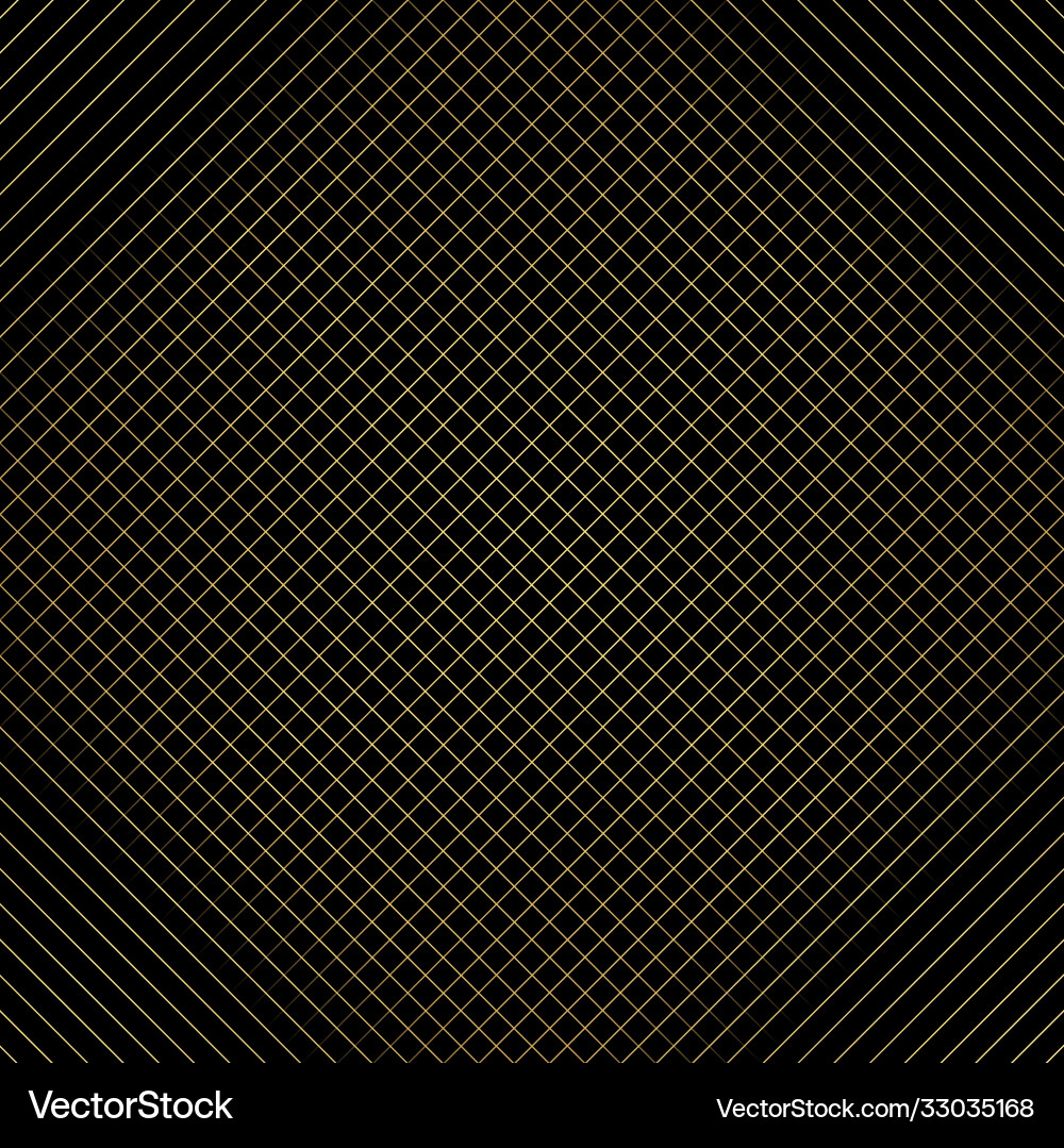 Abstract gold color grid striped geometric Vector Image