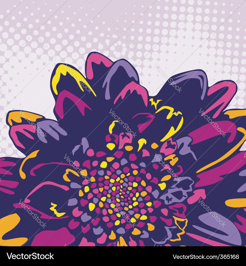 Floral postcard Royalty Free Vector Image - VectorStock