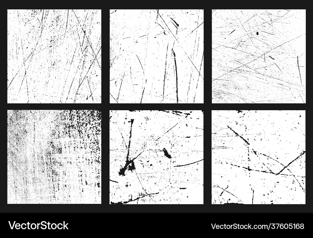 Grunge Stamps & Circles - Textured Collection Vector Image