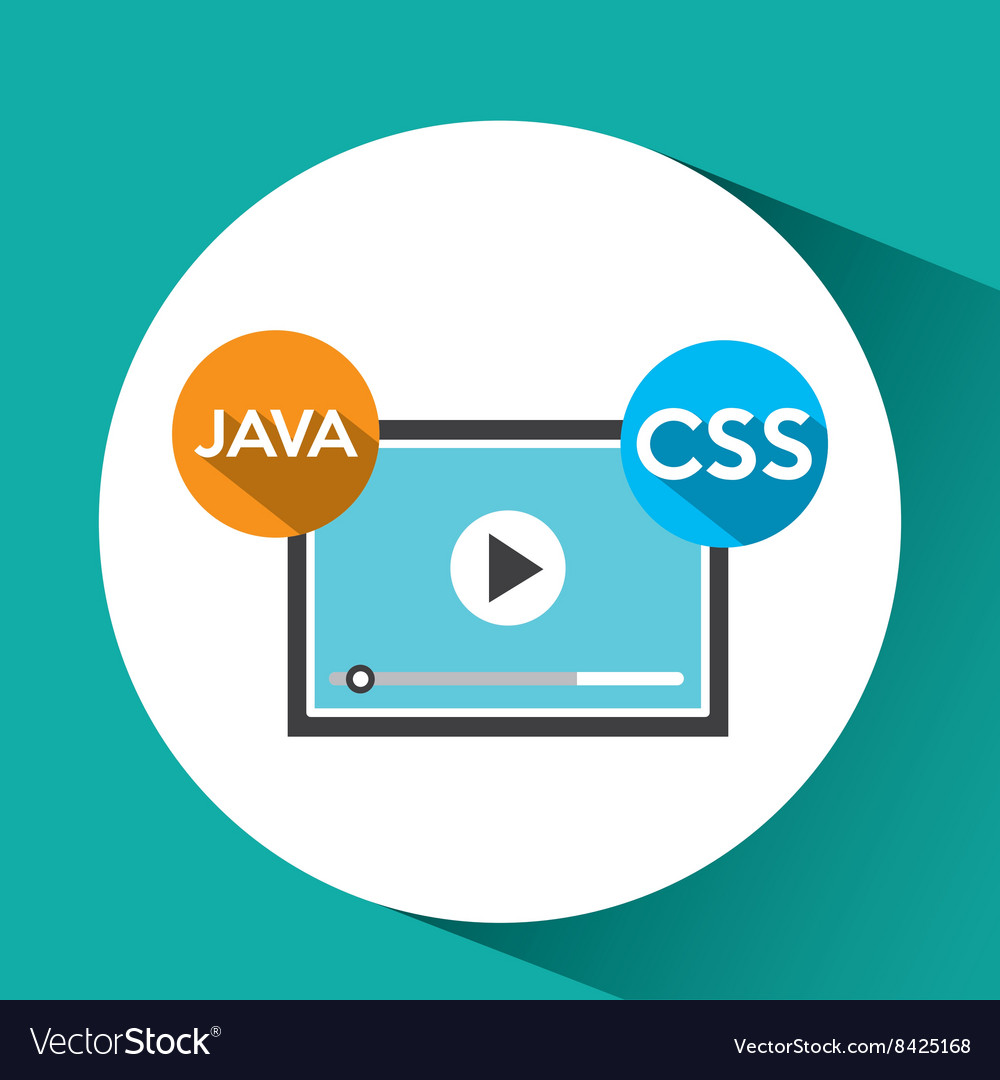 Software programming design Royalty Free Vector Image