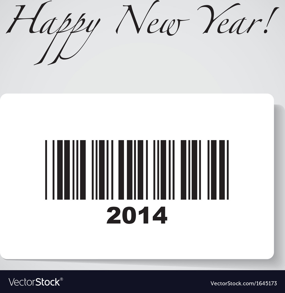 2014 barcode Royalty Free Vector Image - VectorStock