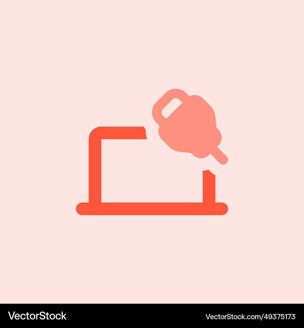 Charging laptop via an usb port cable Royalty Free Vector
