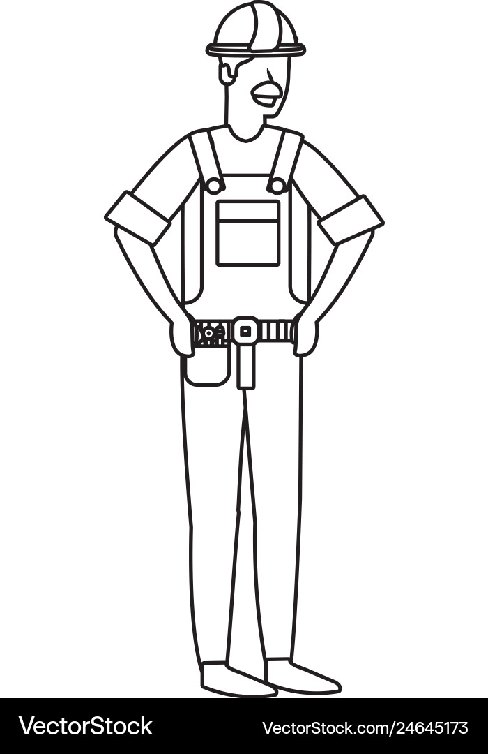 Labor day job cartoon Royalty Free Vector Image