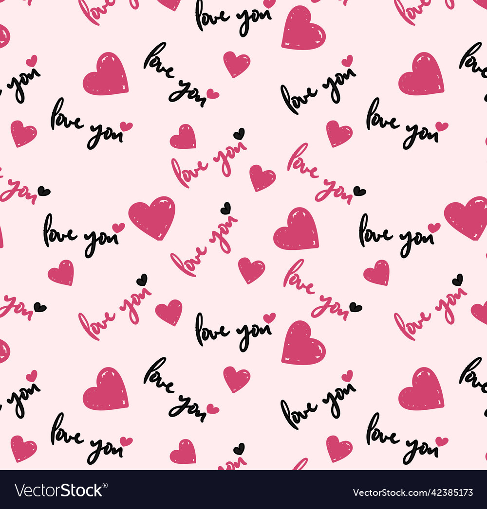Romantic pattern Royalty Free Vector Image - VectorStock