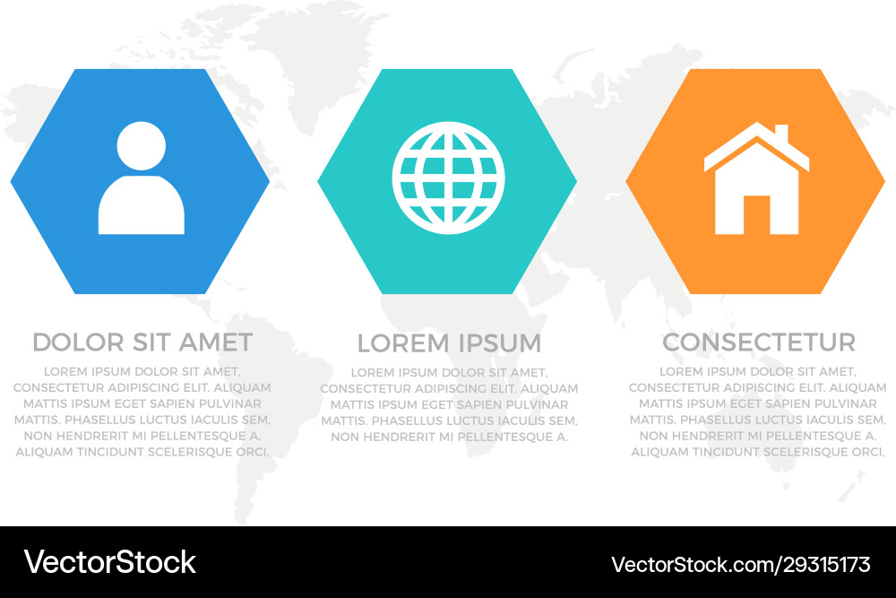 Set blue and turquoise orange elements Royalty Free Vector